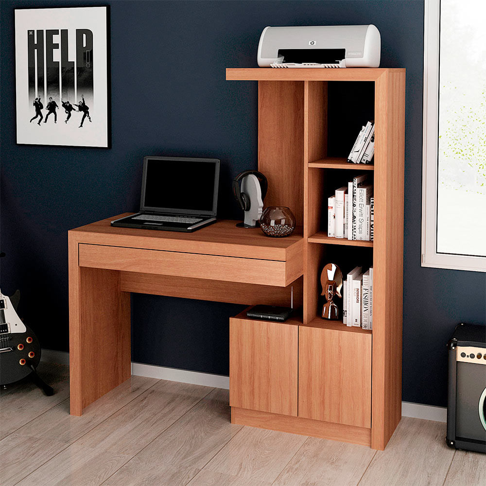 Escritorio Nolan Melamina Almendra Bonno - Promart