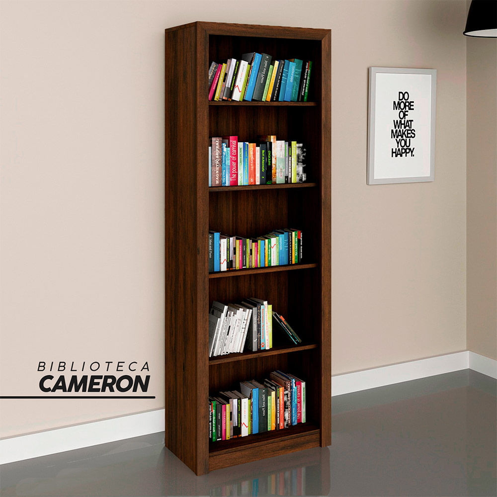 Librero Biblioteca Cameron Melamina Rustico Bonno - Promart
