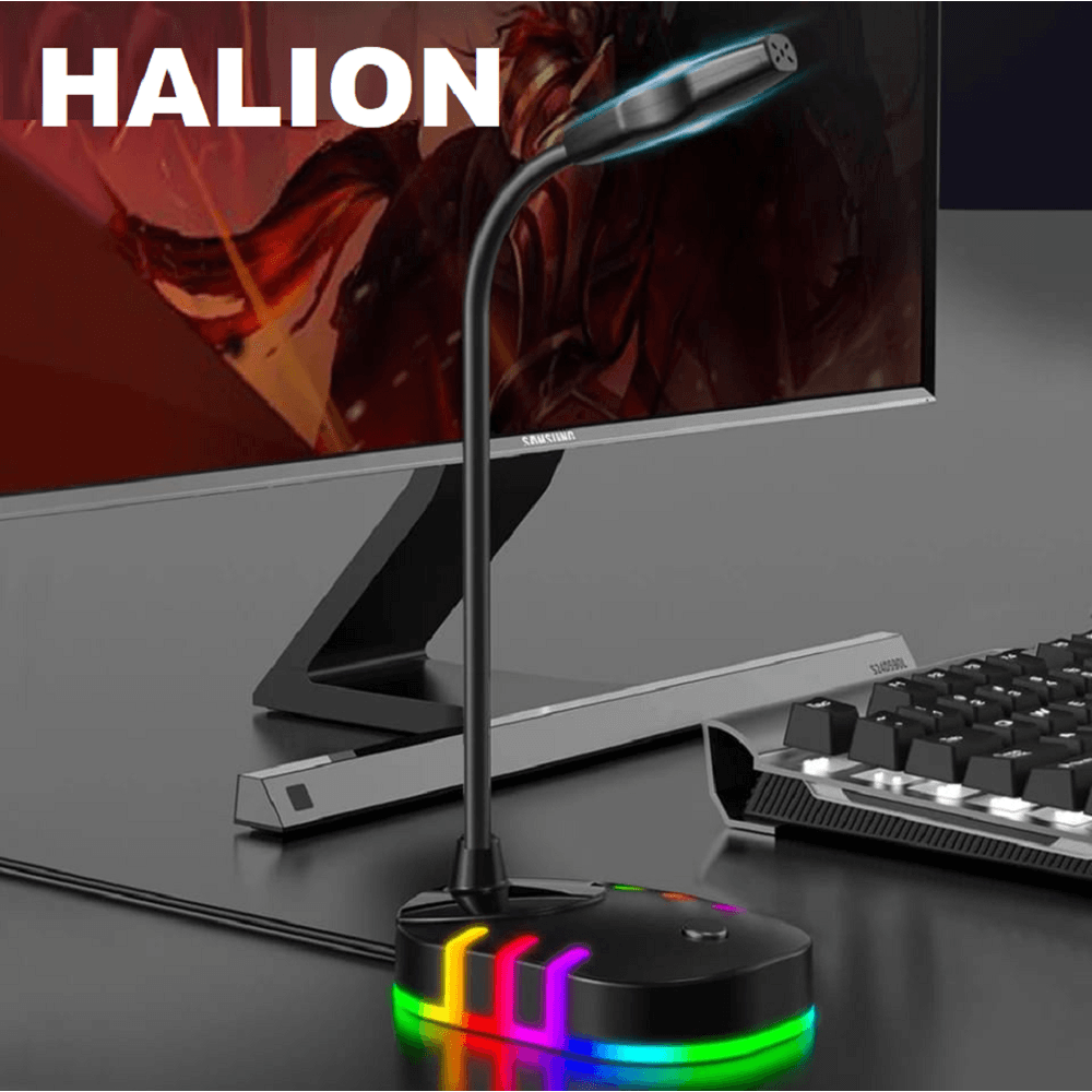 Micrófono GAMER Cpu-laptop HALION HA-TM200 RGB - Promart