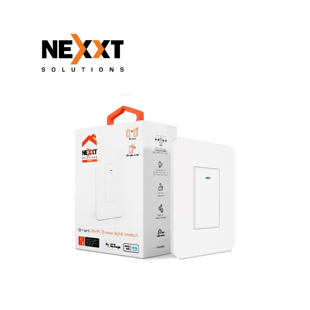 Interruptor de 3 vías inteligente con conexión Wi-Fi NHE-S300 - Nexxt ...
