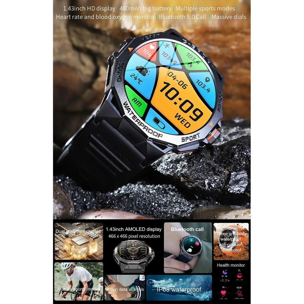 Smartwatch SPOVAN K62 Monitor Salud Multisport - Promart