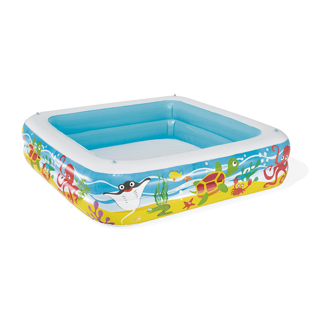 Piscina Inflable Cuadrada Bestway con techo 265L 140x140x114cm Azul ...