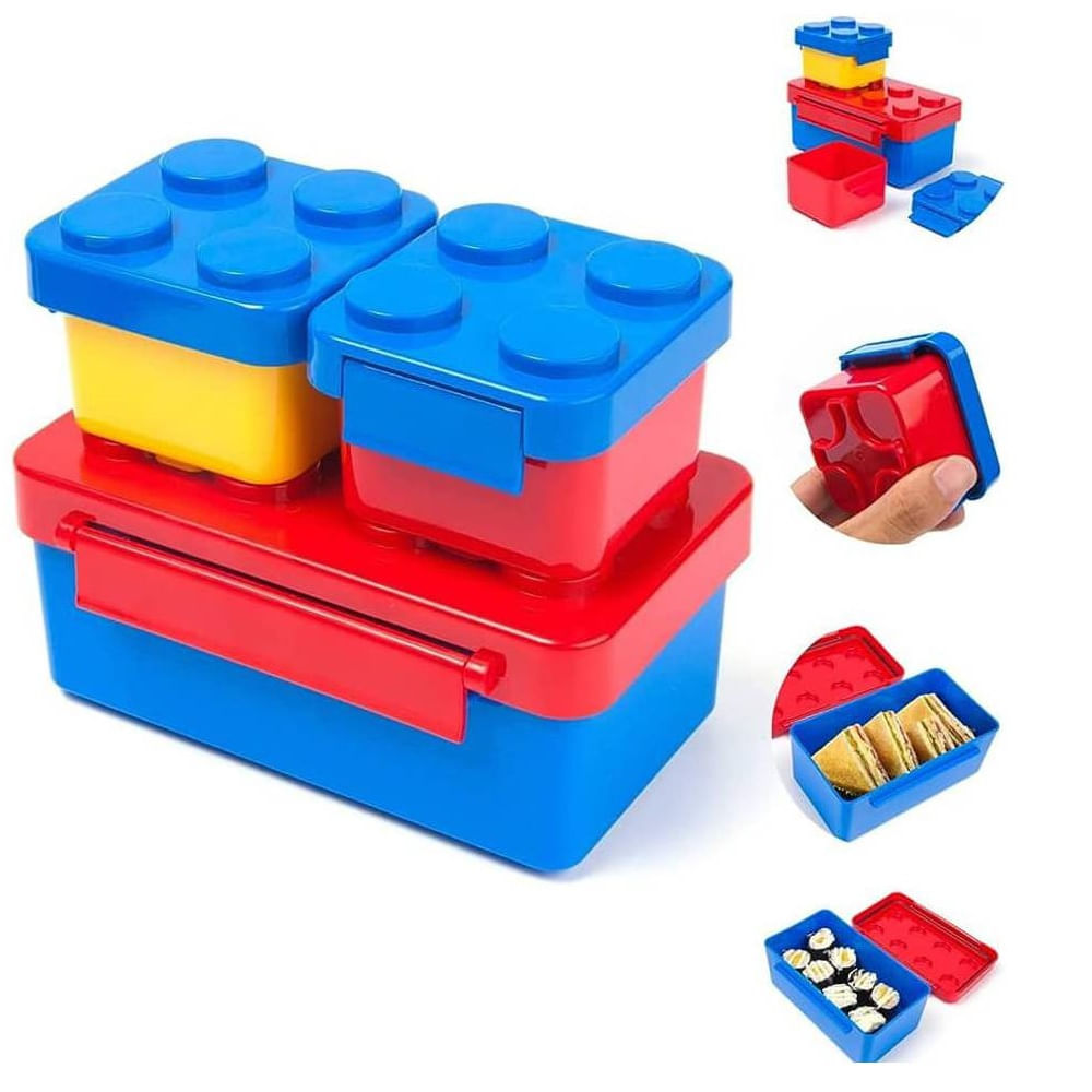 Taper para Lonchera Escolar con Tomatodo Modelo Lego Set x3pzs - Promart