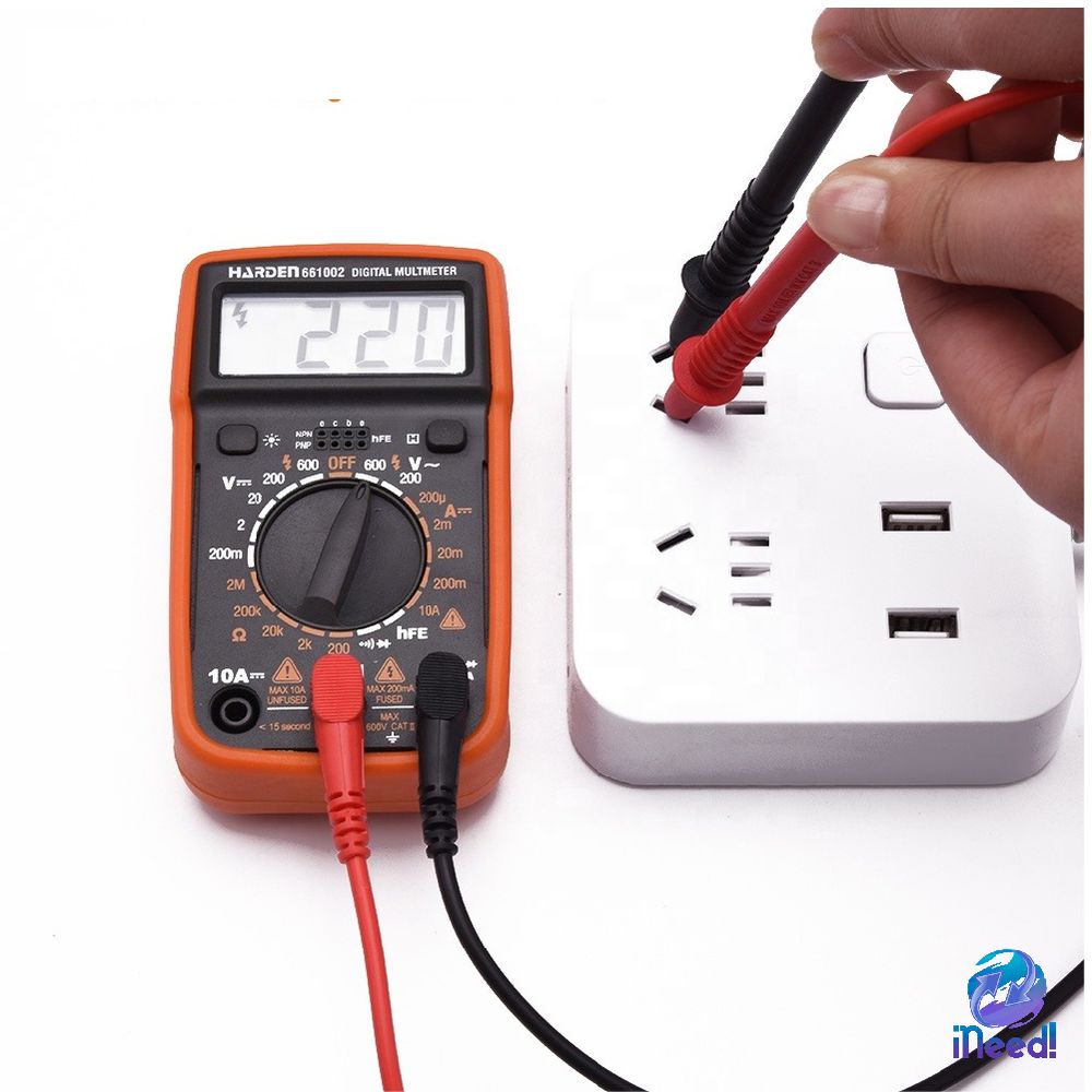 Tester Multimetro Digital Luz Harden Profesional - Promart