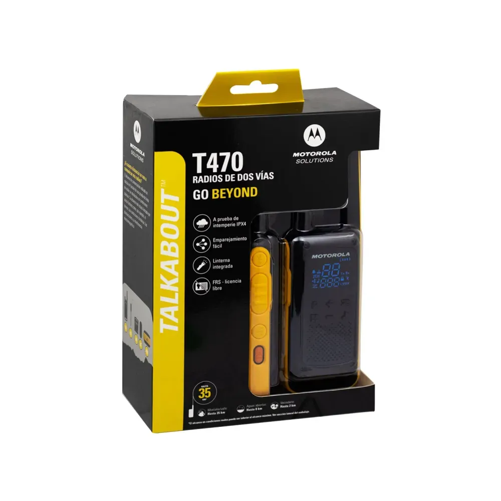 Radio Walkie Talkie Inalámbrico 35KM T470 Motorola | Promart.pe - Promart