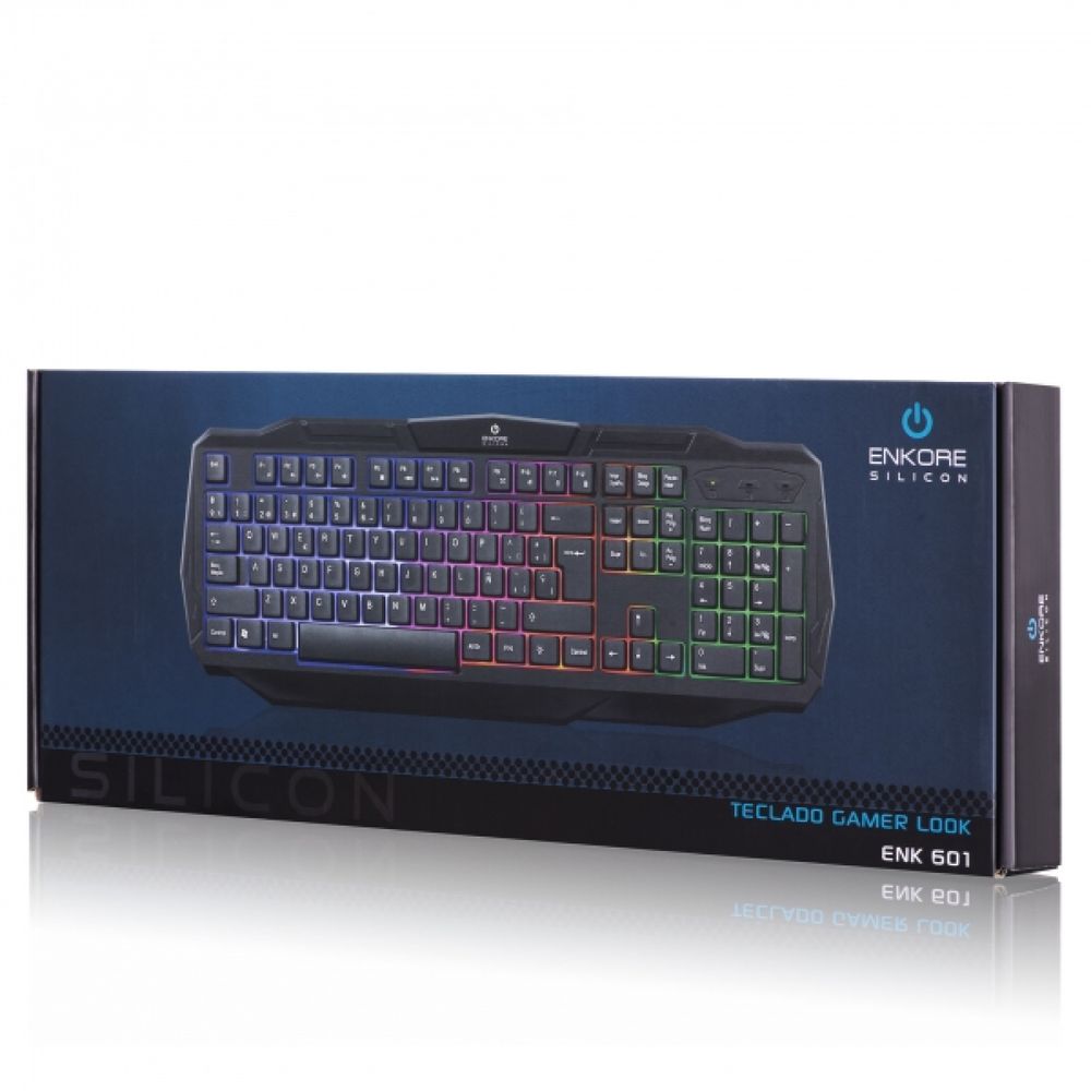 Teclado Gamer Enkore Silicon Enk 601 Rgb - Promart