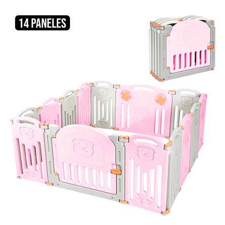 Corral Plegable de Juego para Bebé con 14 Paneles Fácil de Armar - Promart