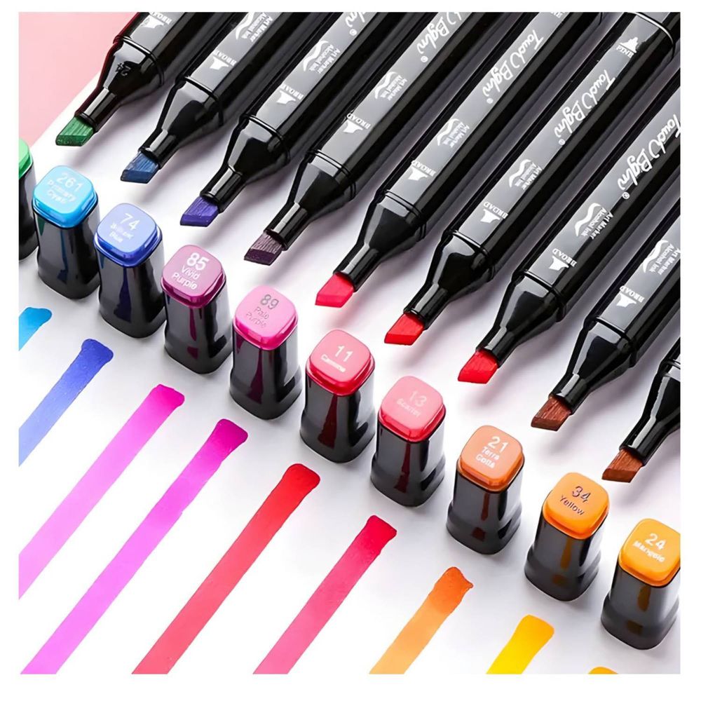 Plumones Touch Doble Punta set de 120 Piezas - Promart