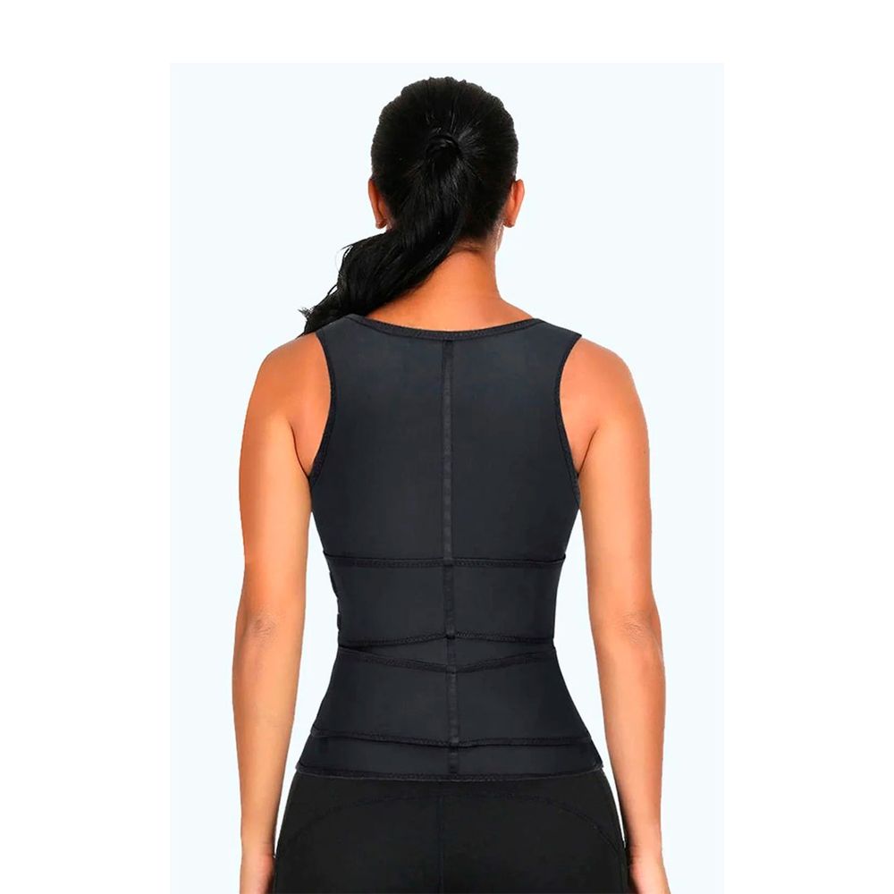 Chaleco Faja Moldeador Con Doble Cinturón Neopreno Para Mujer Talla S - Promart