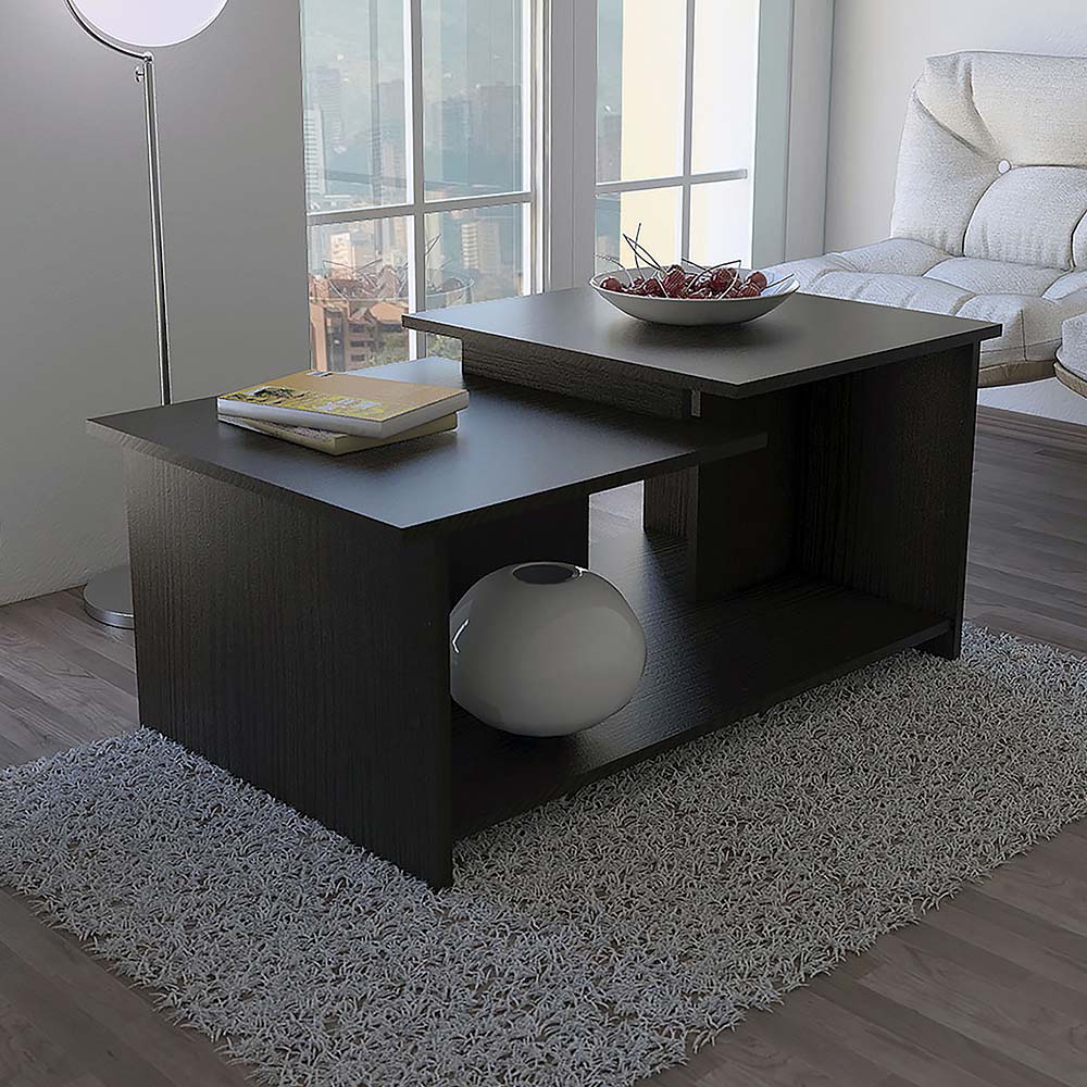 Mesa de centro Wema3 Negro Amaderado Tuhome - Promart