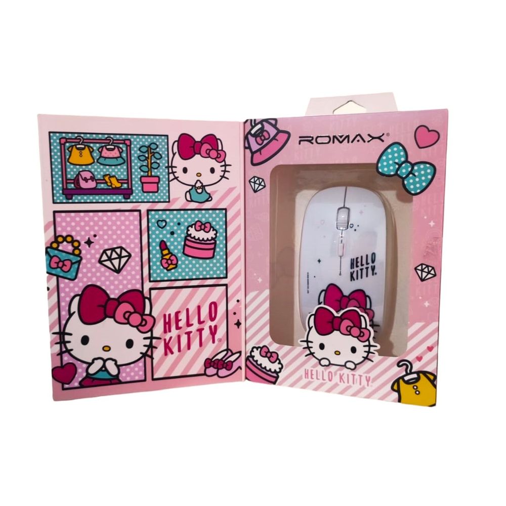 Mouse Inalambrico ROMAX de Hello Kitty Color Blanco | Promart.pe - Promart