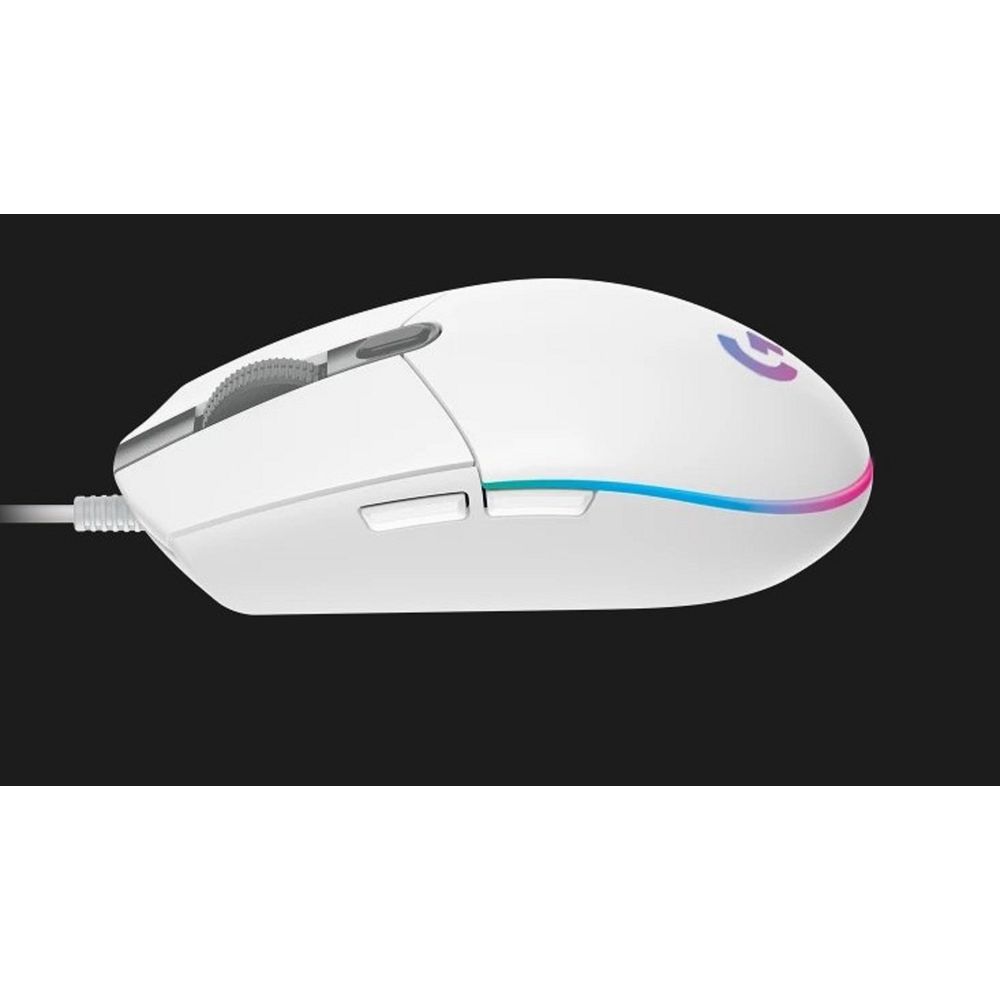 Mouse Logitech G203 Lightsync Optical 8000 Dpi Rgb White Promart