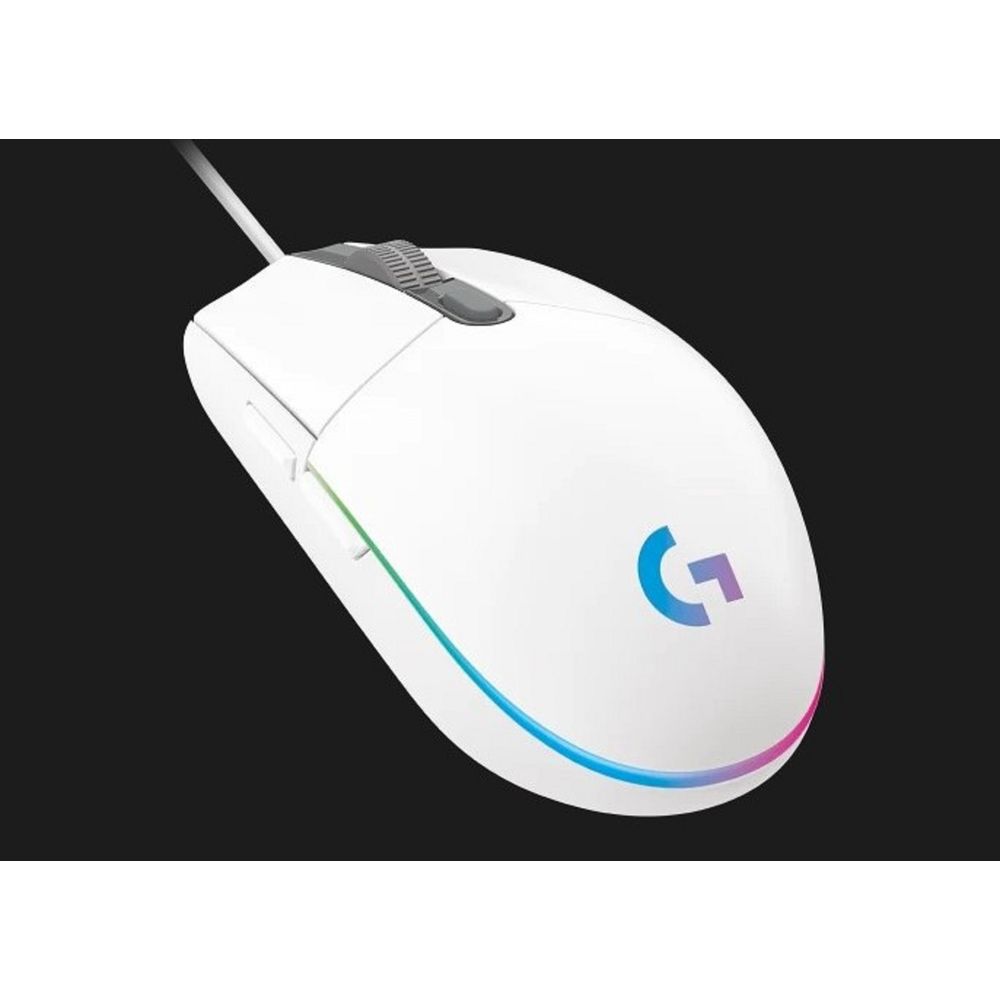 Mouse Logitech G203 Lightsync Optical 8000 Dpi Rgb White Promart