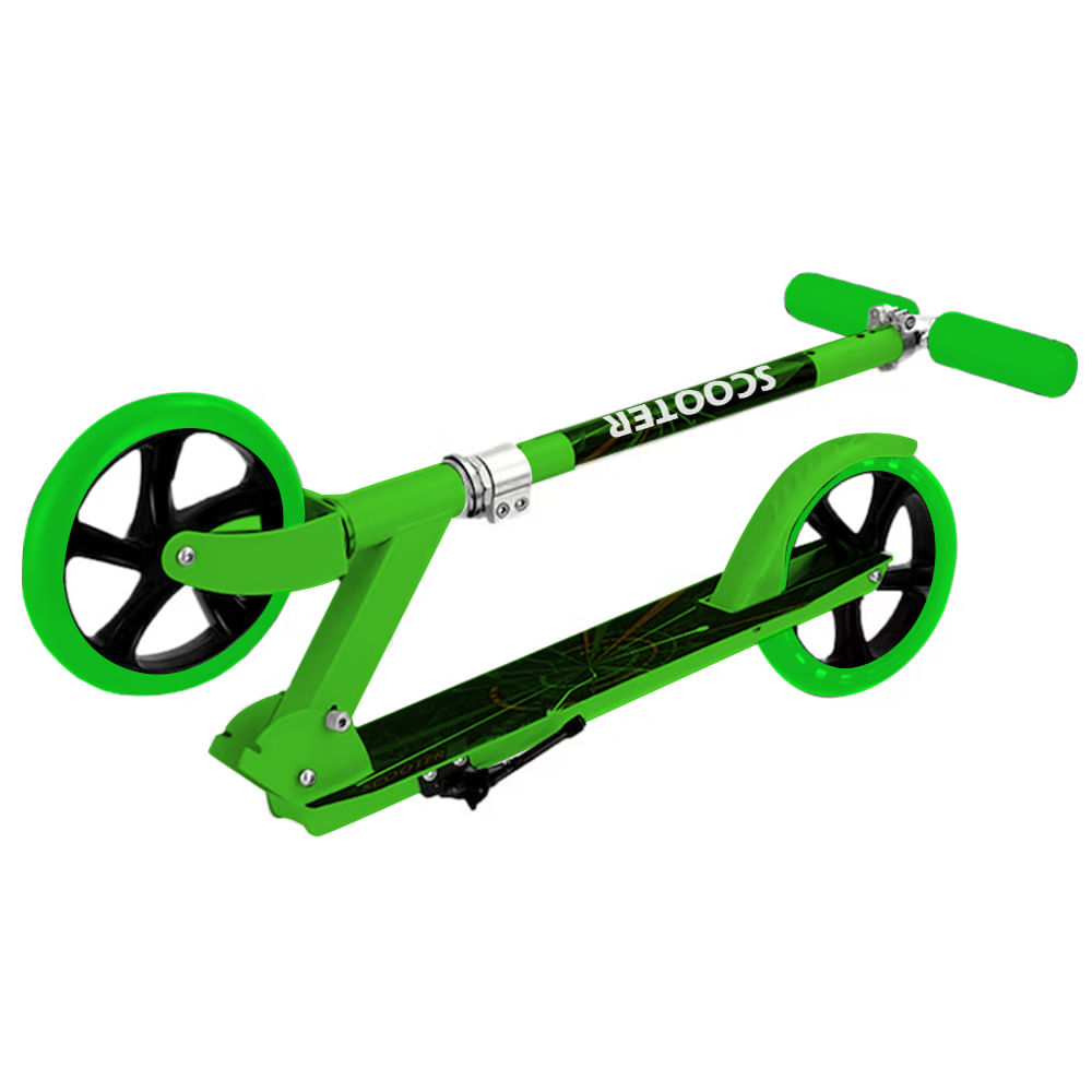 Scooter Clásico Plegable Dos Ruedas Adultos Niños Color Verde | Promart ...