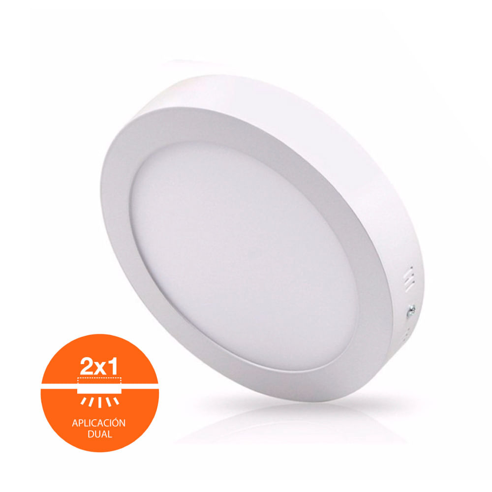 Downlight 2 en 1 redondo 24W luz blanca Ledvance - Promart