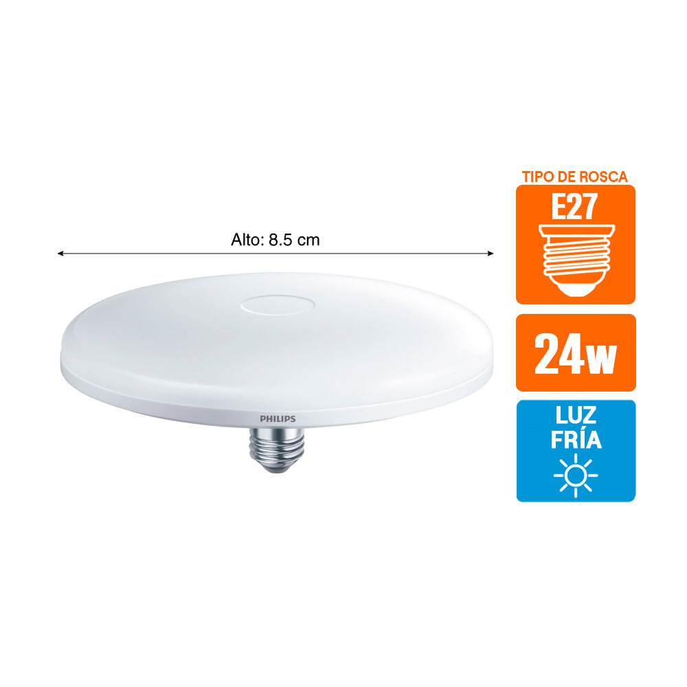 Foco LED UFO 24W E27 Luz Blanca Philips | Promart.pe - Promart