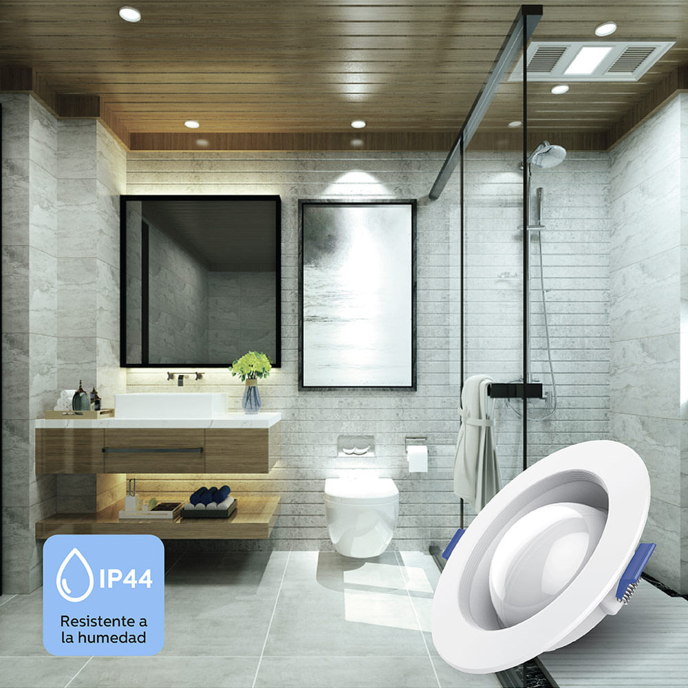 Spot Led Saturno Blanco para Caja Octagonal 6w Luz Fría Wellmax-Samsung ...