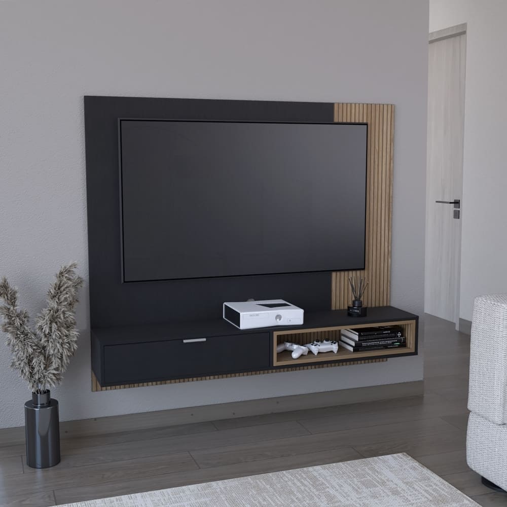 Panel de TV 59" Tuhome Funes Melamina Wengue - Promart