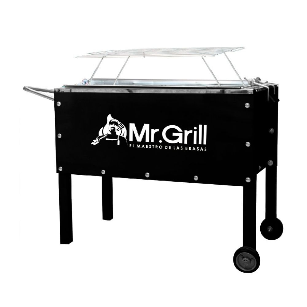 Caja China Mediana Mr Grill Madera/Metal - Promart