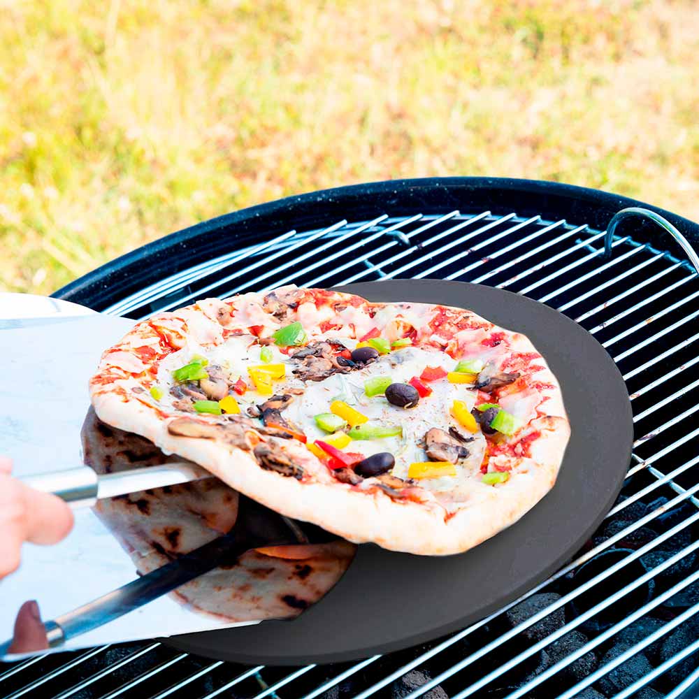 Base de Cerámica Naterial para Hornear Pizza Diam 33cm - Promart