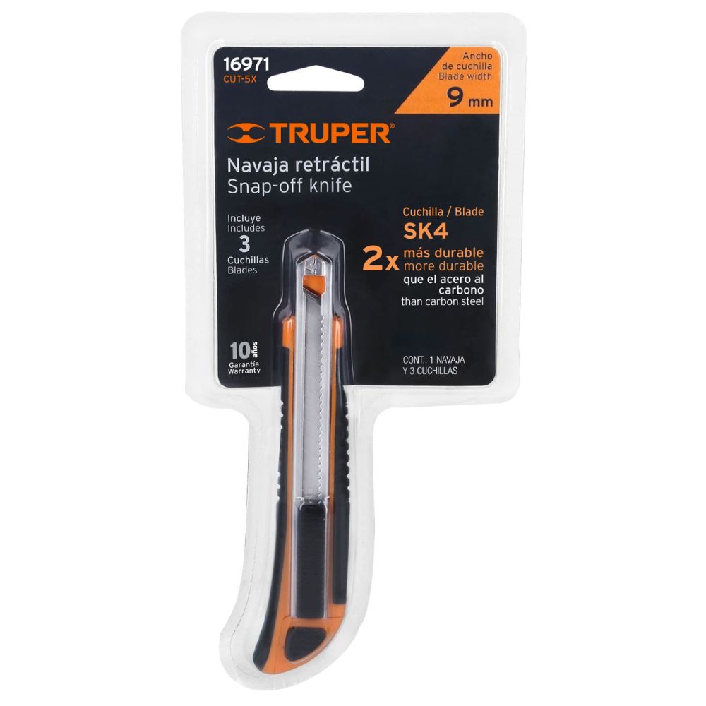 Cutter profesional Navaja Retráctil 9 mm. | Promart.pe - Promart