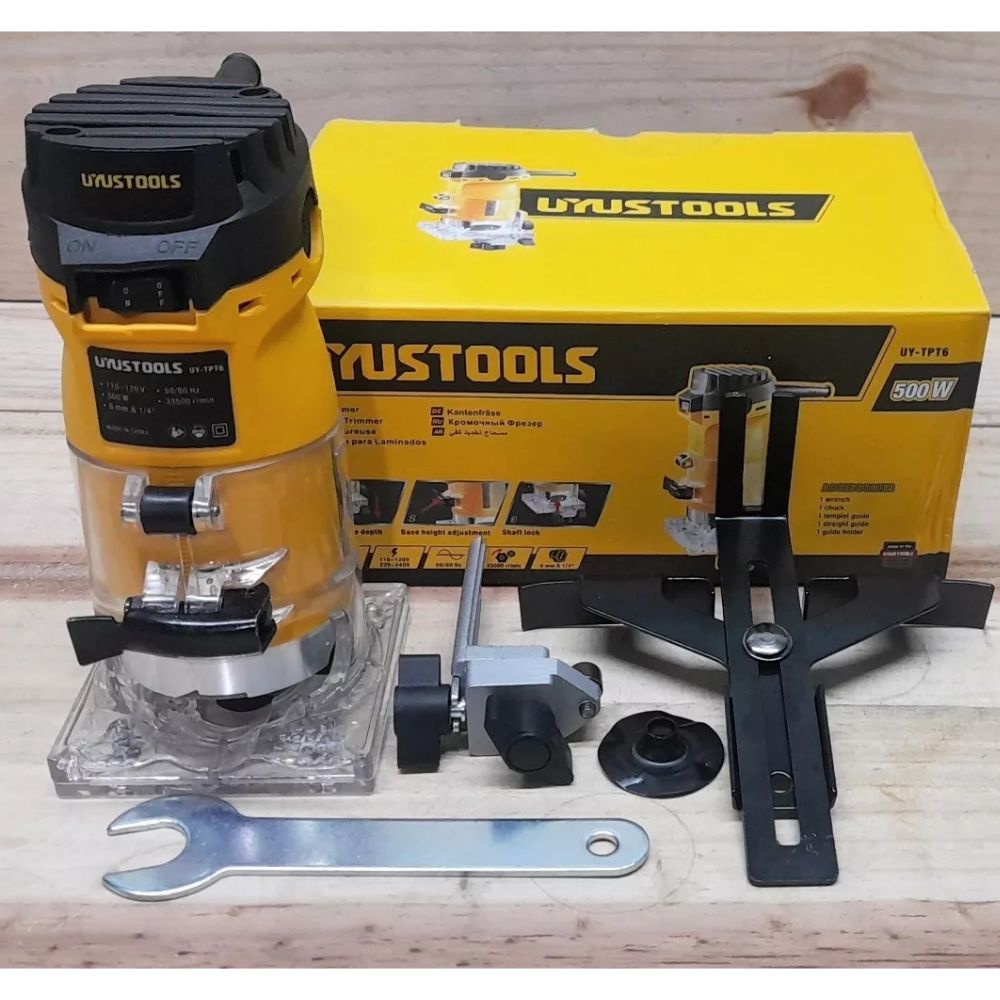 Fresadora ruteadora tupi 6MM 500W Uyustools - Promart