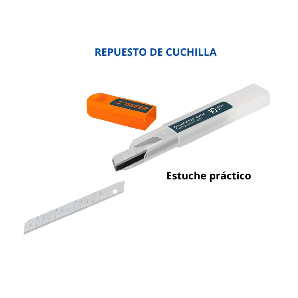 Juego Cutter precisión Cuchilla Exacto Tipo Bisturí Truper 54 Piezas ...