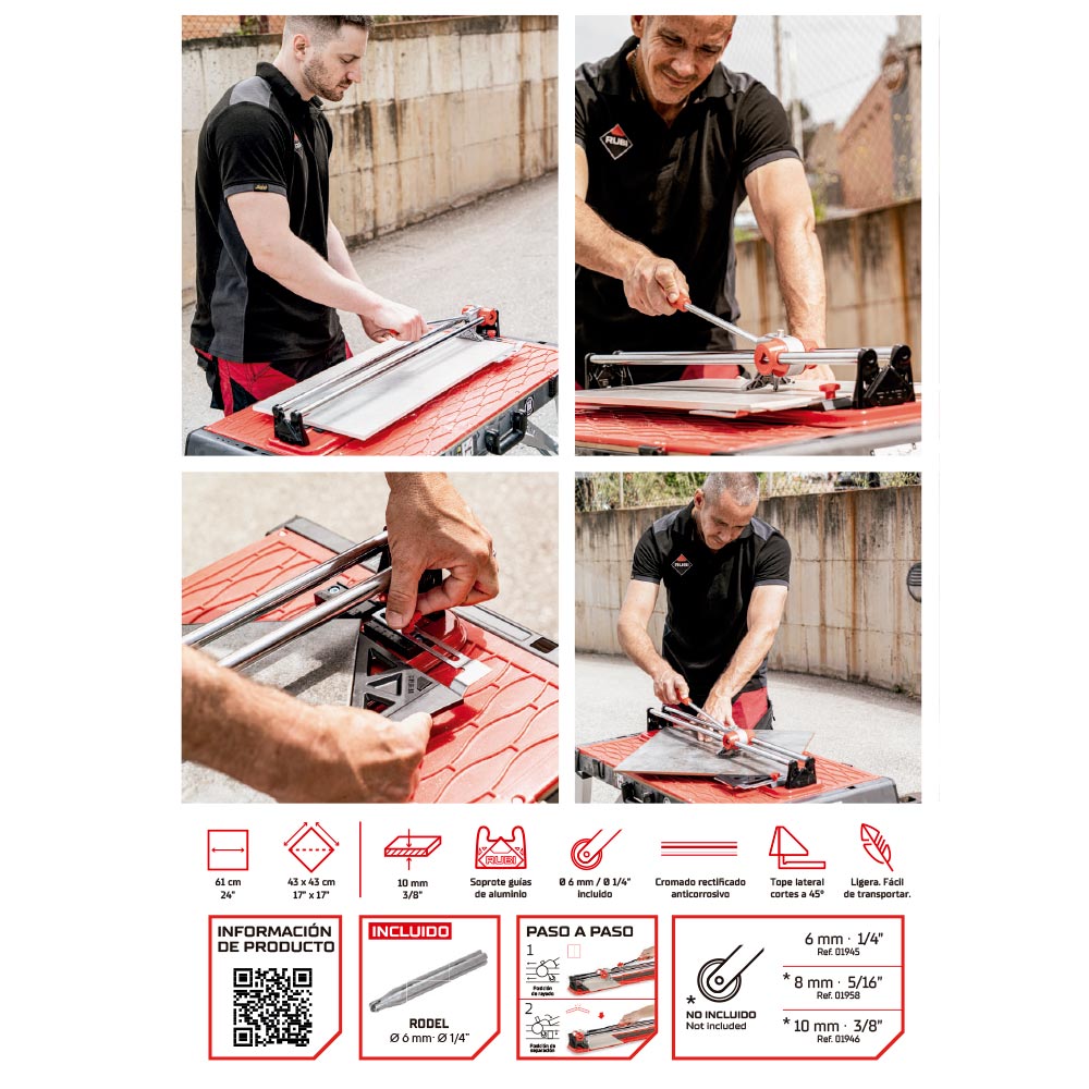 Cortadora manual Practic 61 Plus Rubi - Promart