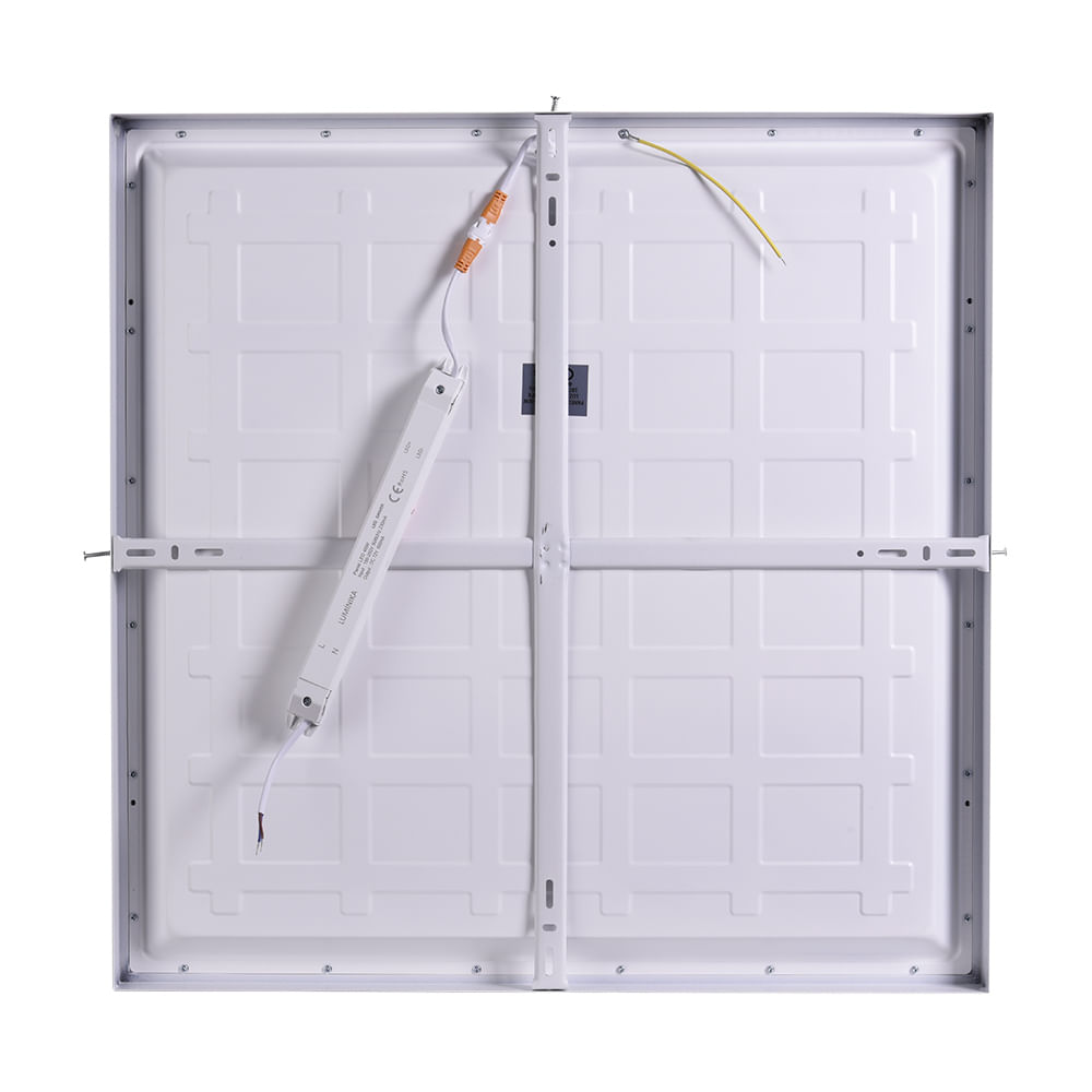 Panel LED Luminika 60x60cm 48W Luz Fría Adosado de Aluminio/Acrílico ...