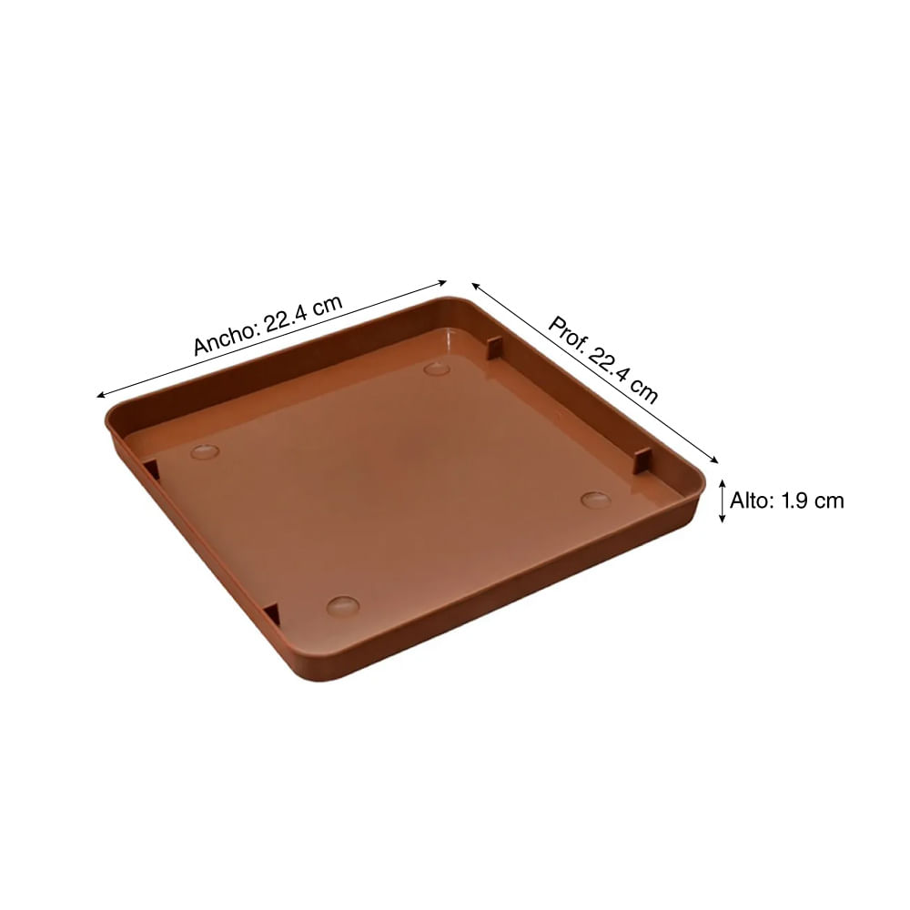 Base macetero Madeira Glam Cuadrado Pequeño - Promart