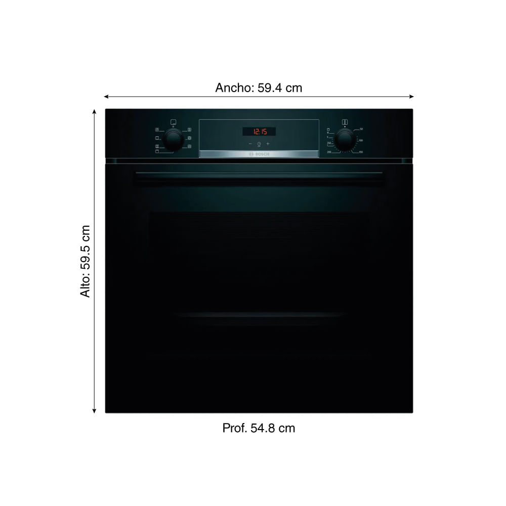 Horno eléctrico Bosch HBA513BB1 negro | Compara precios con Compy.pe
