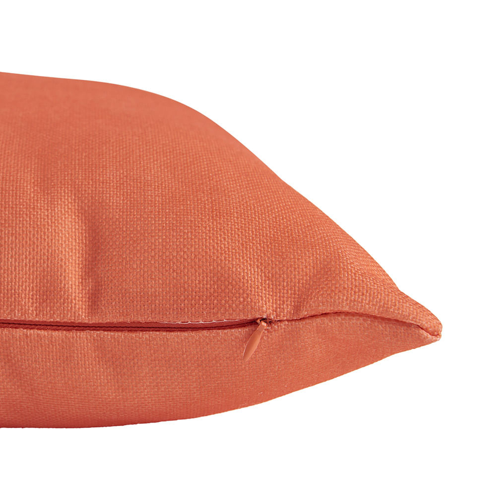 Cojín Full color c/cierre 45x45cm Coral Orange - Promart