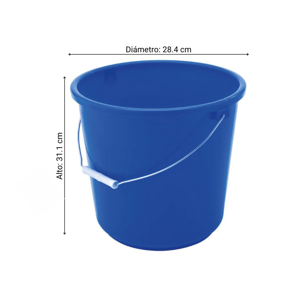 Balde con asa de metal 15 litros Reyplast | Promart.pe - Promart
