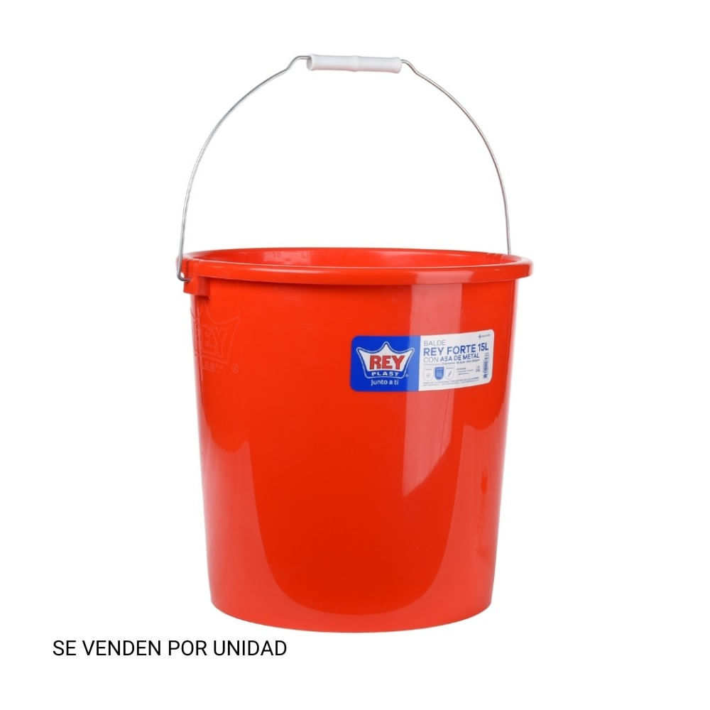 Balde con asa de metal 15 litros Reyplast | Promart.pe - Promart