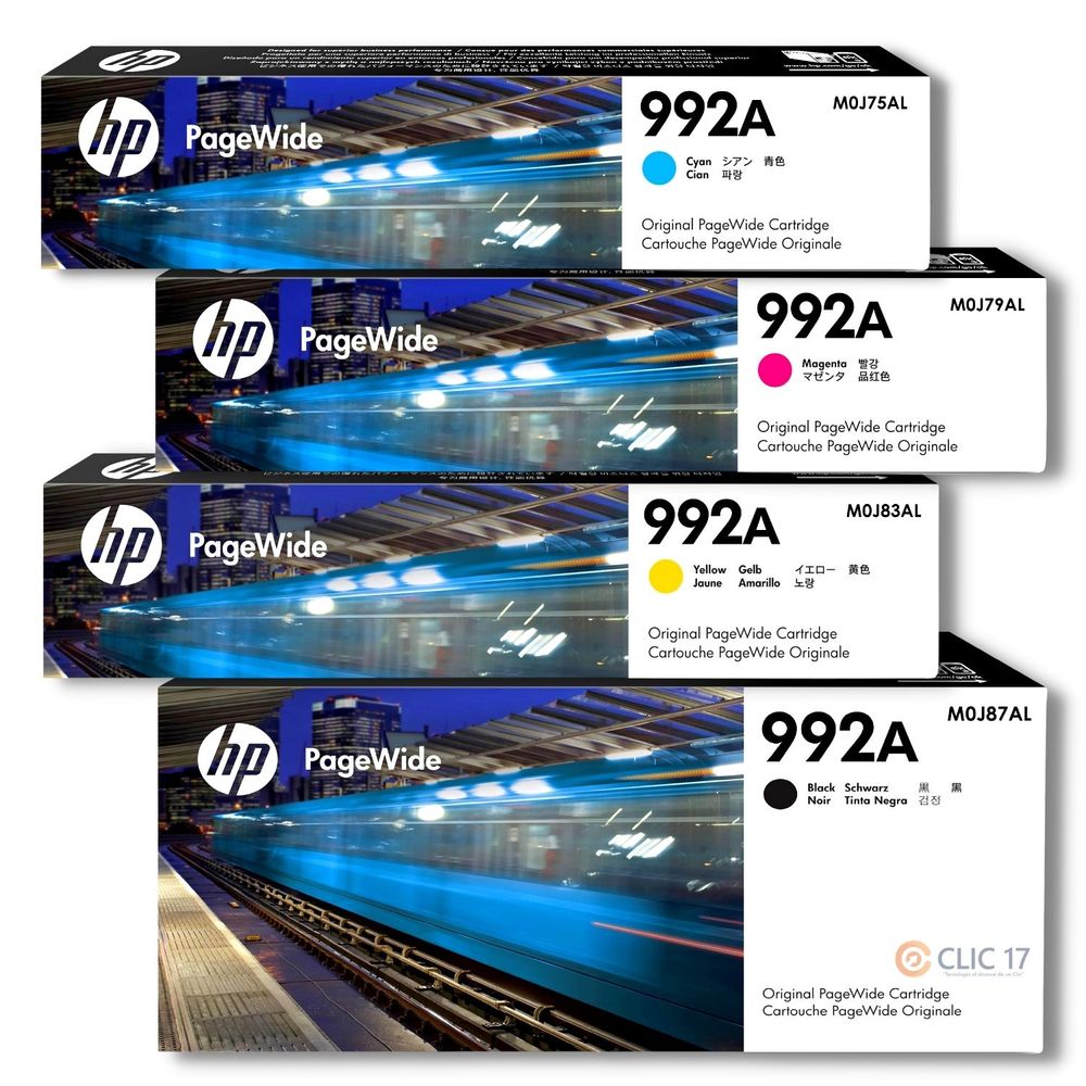 Kit Tinta HP 992A Cyan Magenta Amarillo Negro - Promart