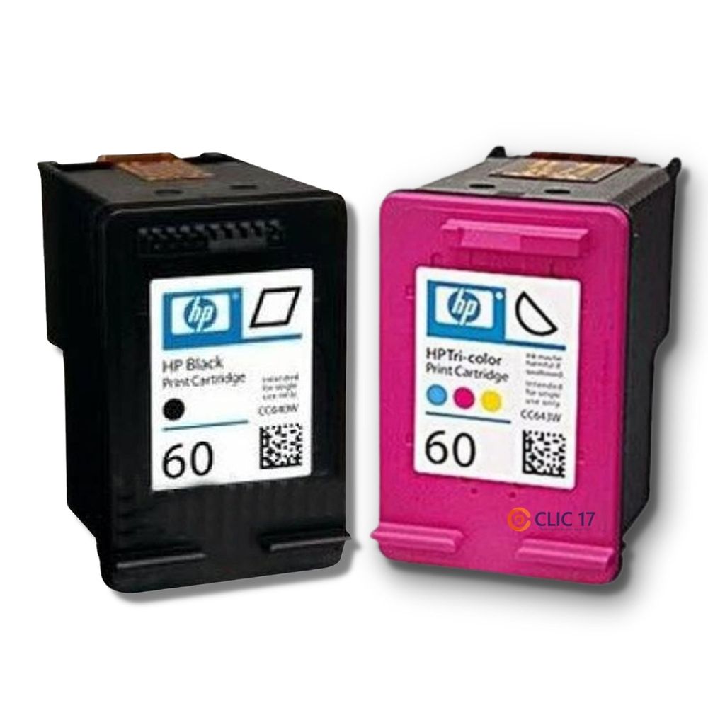 Kit Tinta HP 60 Negro Tricolor - Promart