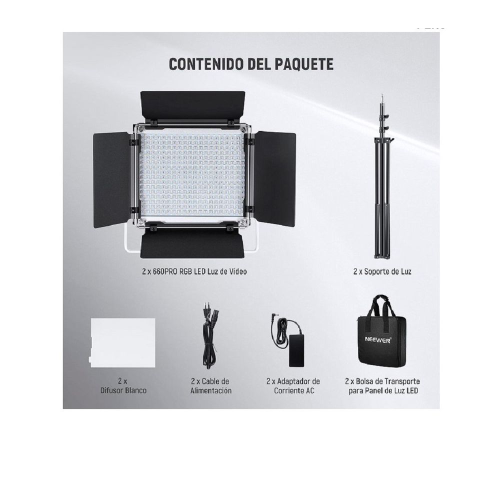 Kit Luz Led Neewer 660 Pro Rgb Led | Promart.pe - Promart