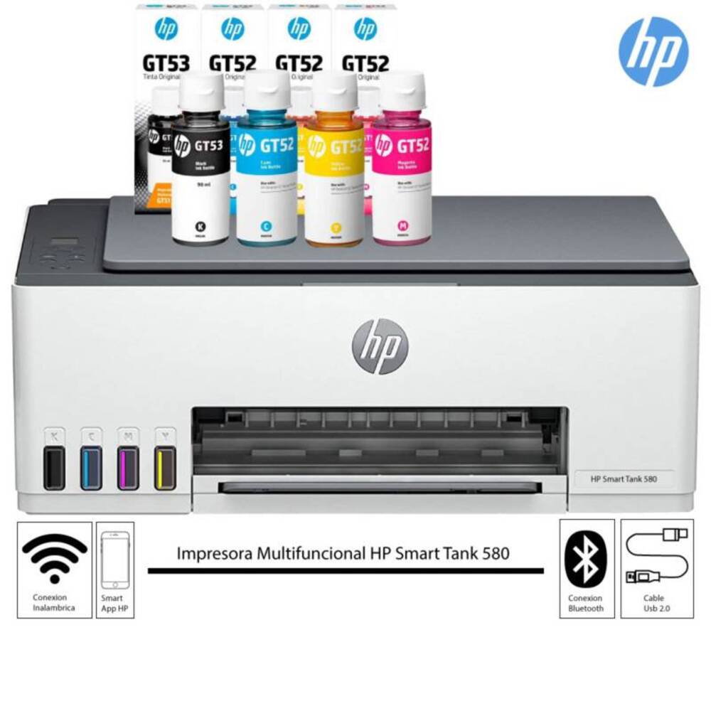 Impresora Multifuncional HP Smart TANK 580 Wifi. | Promart.pe - Promart