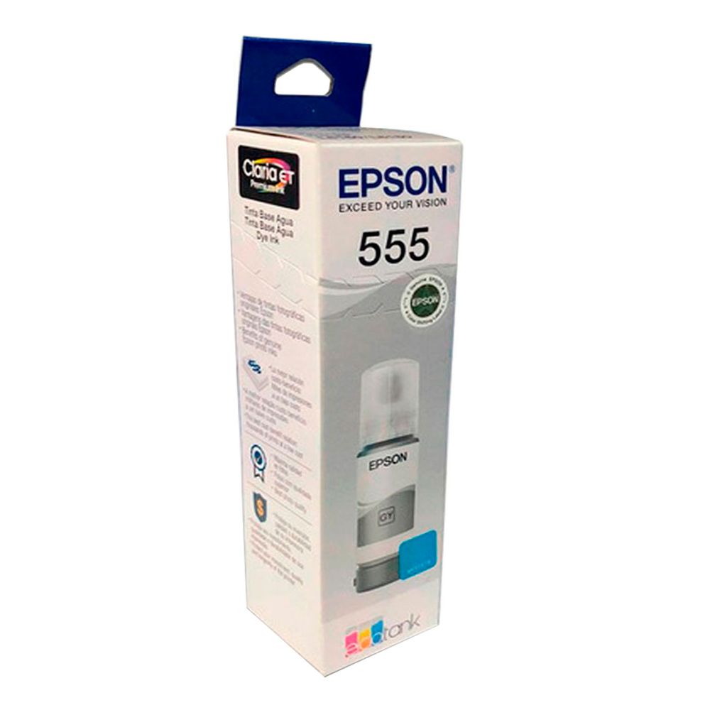 Tinta Epson T555 Gris Original L8160 L8180 | Promart.pe - Promart