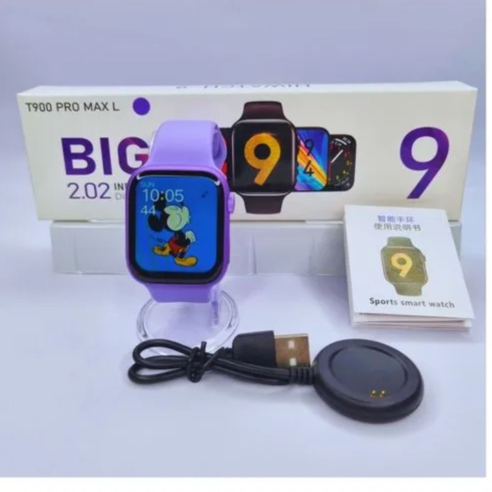 Smartwatch T900 Pro Max L Serie 9 Lila - Promart