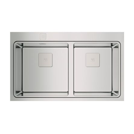 Lavadero de acero para sobreponer Zenit Rs15 2c 86 Teka - Promart