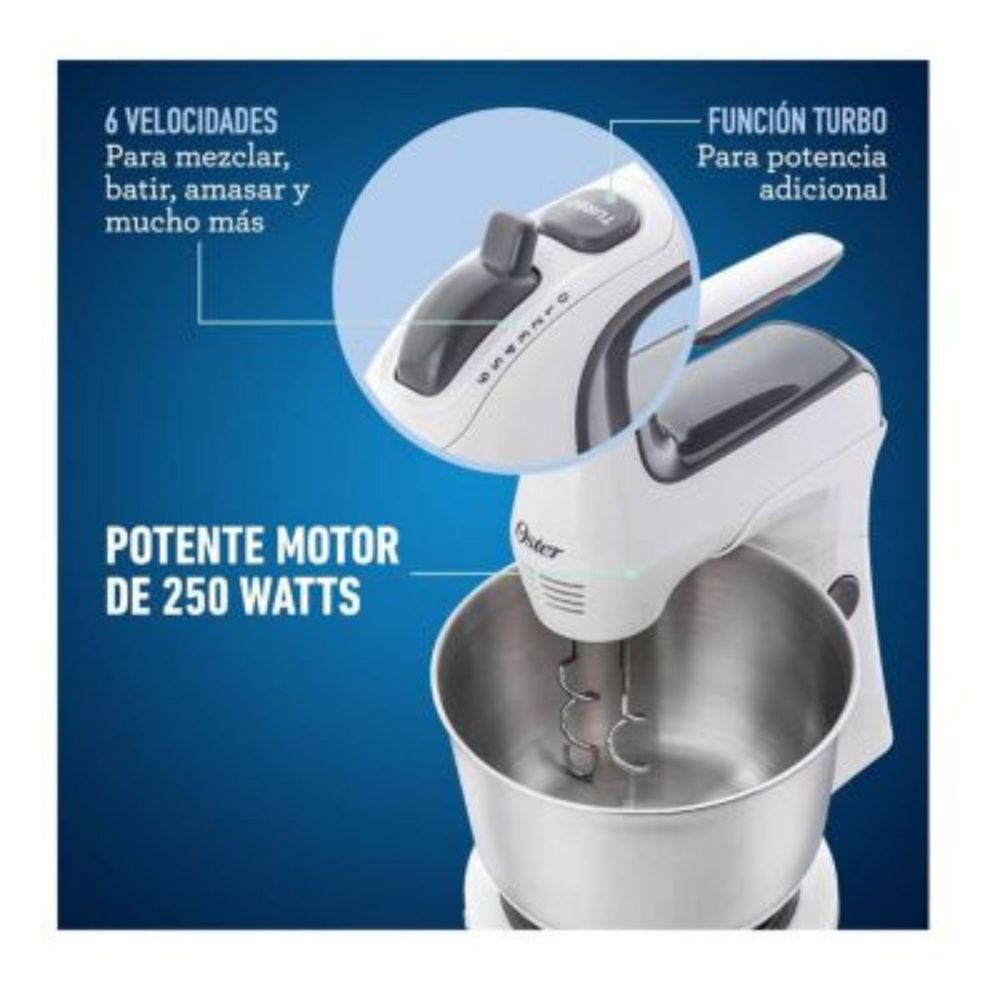 Batidora de Pedestal Oster FPSTHS3612 Tazón de Acero 6 Velocidades - Promart