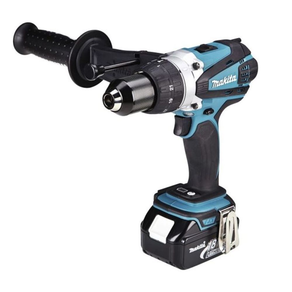 Taladro Percutor 1/2" 18V LXT Incl 2 Bat y Carg Makita DHP458RFE - Promart