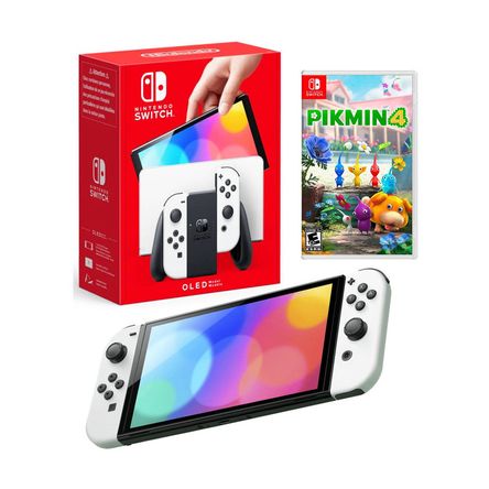 Consola Nintendo Switch Oled Blanca + Pikmin 4 - Promart
