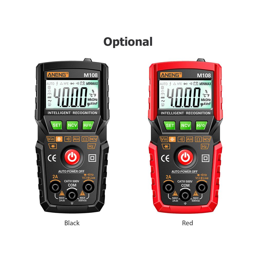 Multímetro Digital Inteligente Aneng M108 4000 Cuentas Identifica ...