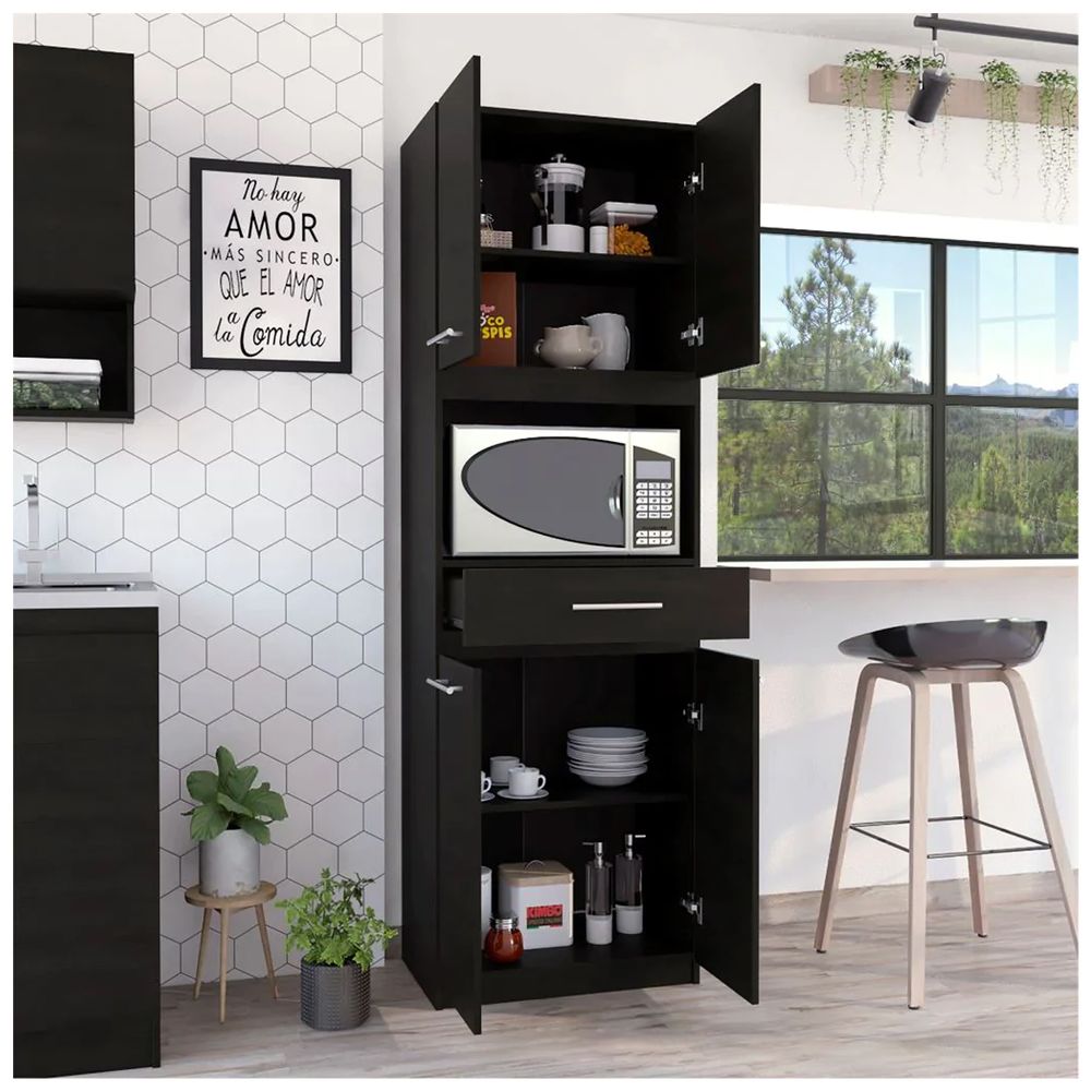 Repostero de Cocina Almond Ventitas Home Negro - Promart