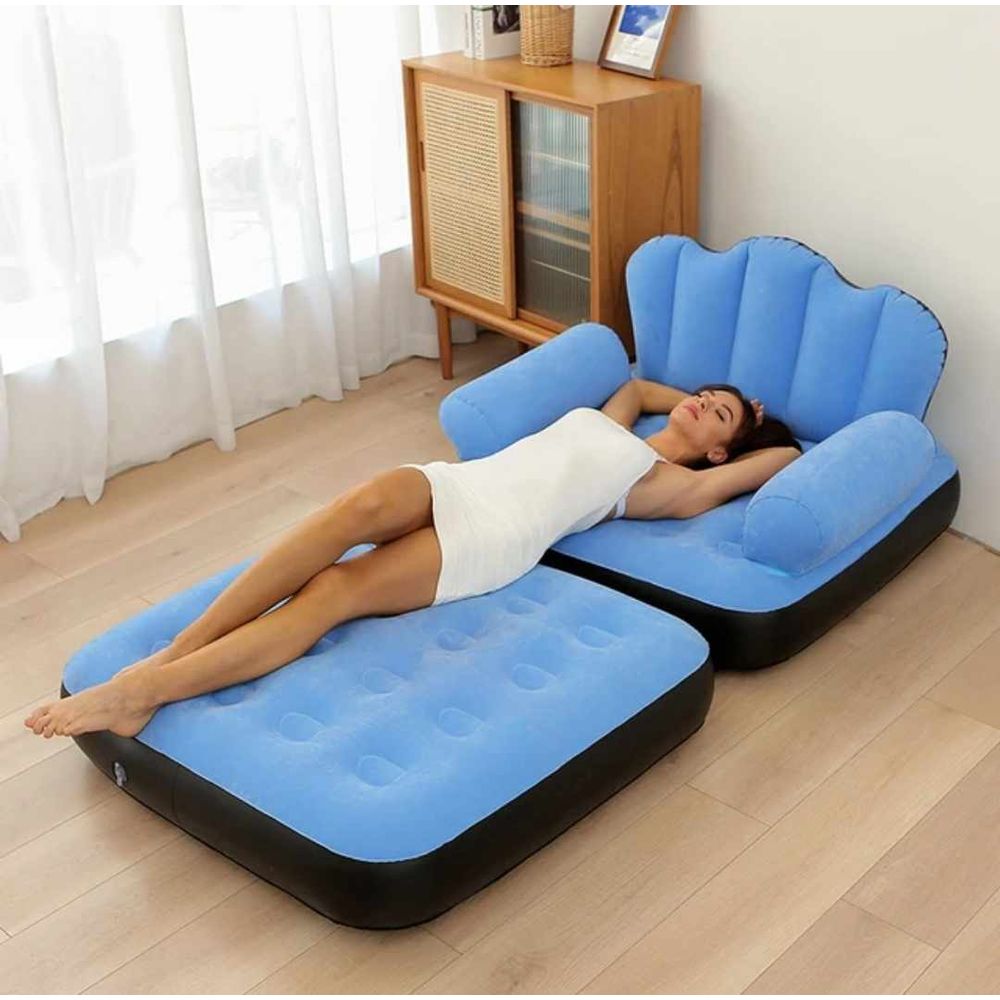 Sofa Cama Inflable Sillon Puff Gigante de Hogar Terraza Habitacion ...