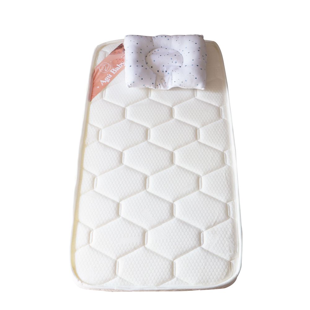 Colchón para Cuna Colecho + Almohadita Ergonómica - Agú Baby - Promart