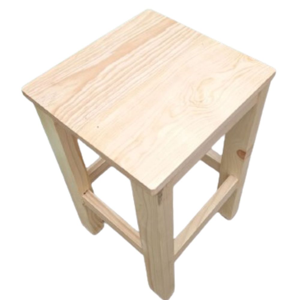 Banquito de Madera Dancing en Natural Laqueado - Promart