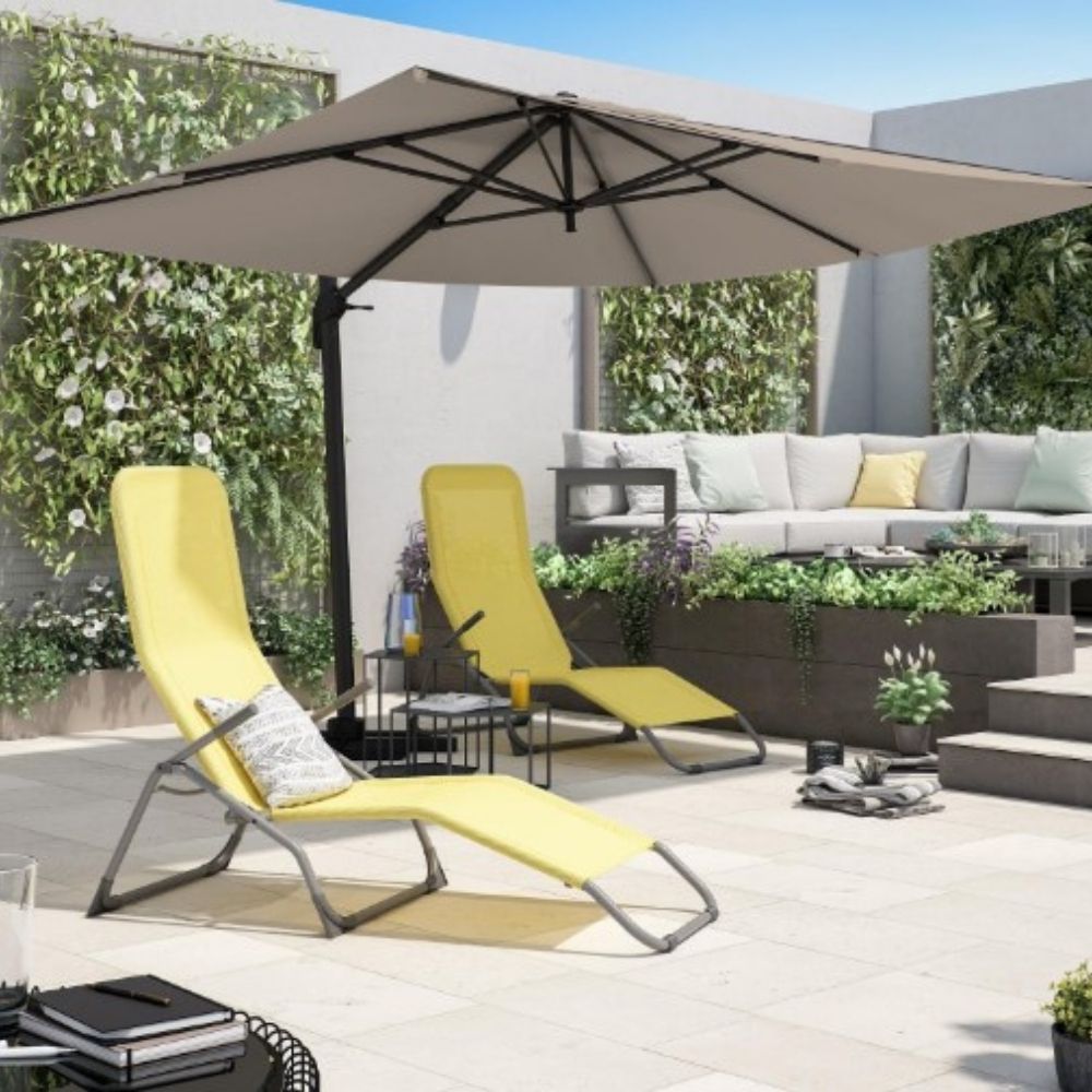 Quitasol terraza lateral Aluminio rectangular 290x390cm Taupe Naterial ...